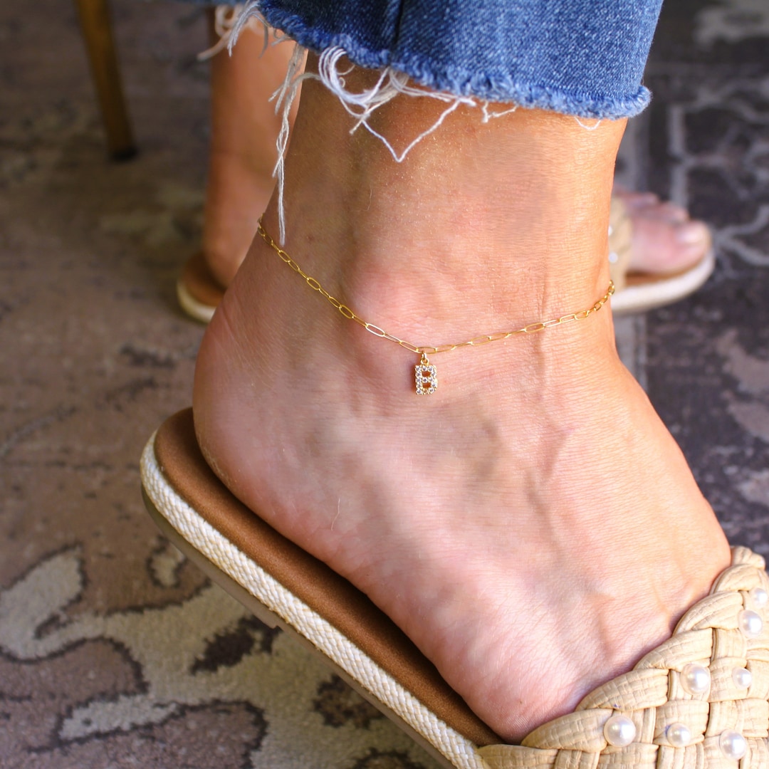 Anklet for Women, Anklet Bracelet, Personalized Jewelry, Gold Anklet ...