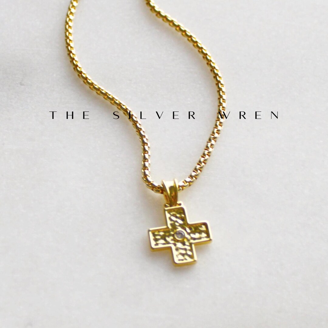 Gold Chain Necklace, Cross Pendant Necklace Gold, Gold Necklace, Gifts ...