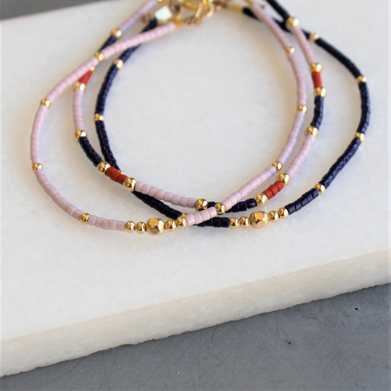 Dainty Beaded Bracelets for Women Stackable Bracelets - Etsy