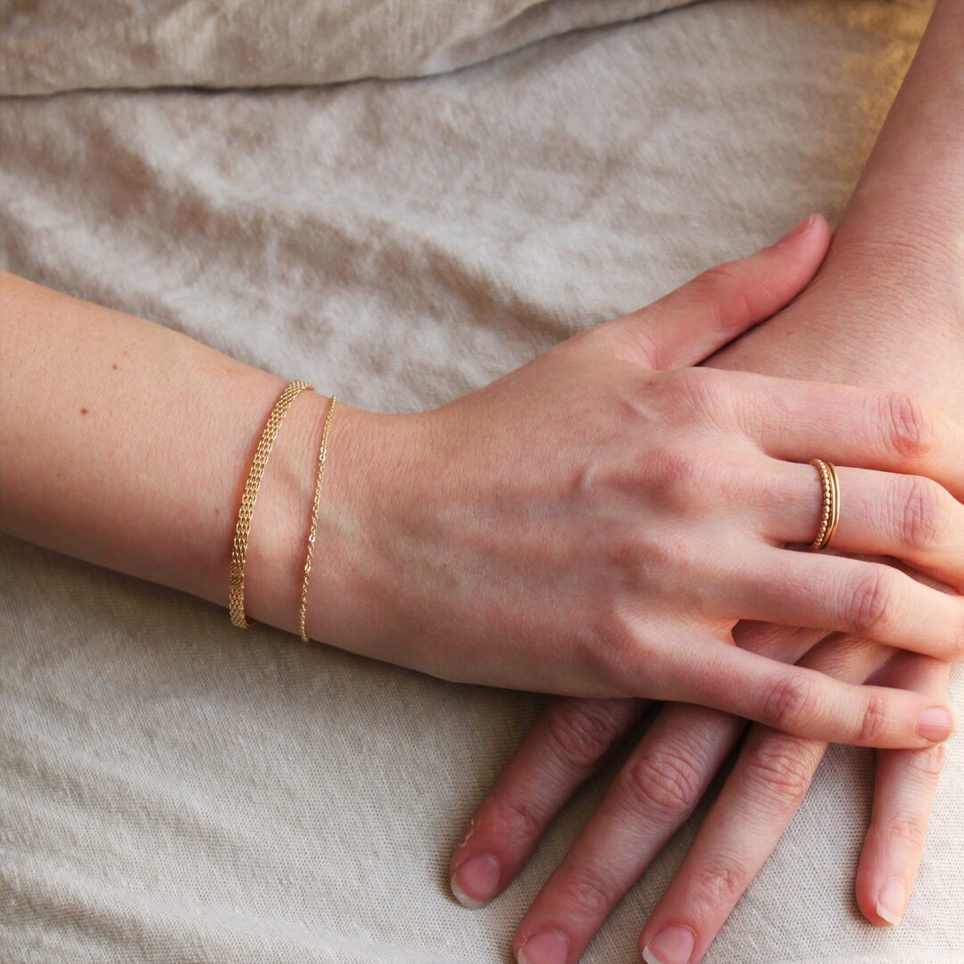 Simple Gold Chain Bracelet, Gifts for Her, Bracelet for Women, Jewelry ...