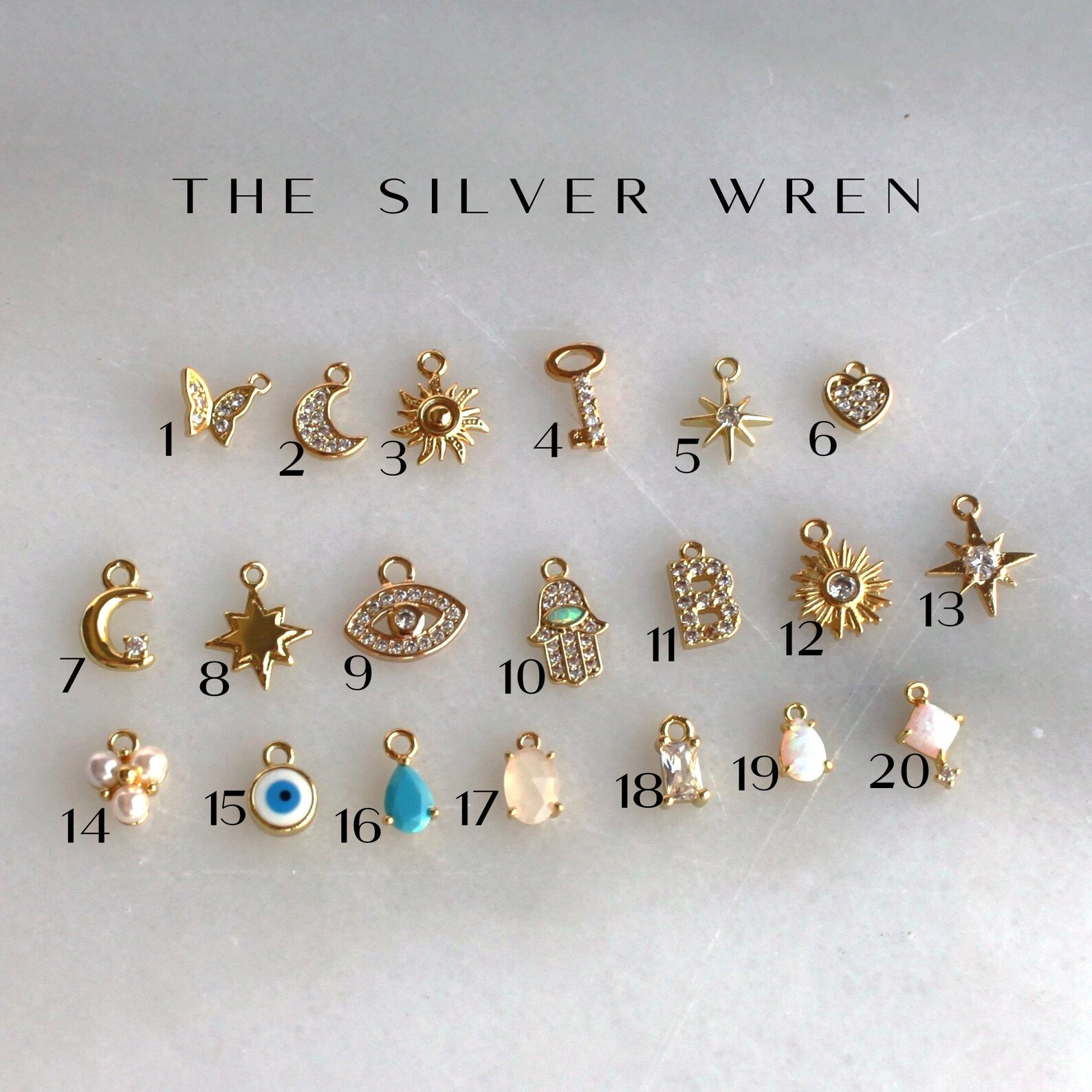 Dainty Multi Charm Necklace, Custom Multi Charm Necklace, Jewelry ...