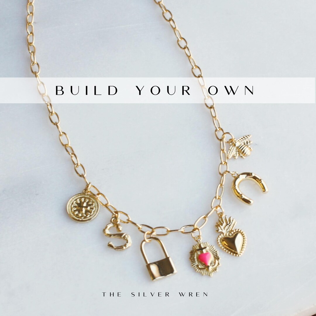 Multi Charm Necklace, Personalized Jewelry Gifts for Her, Build Your ...