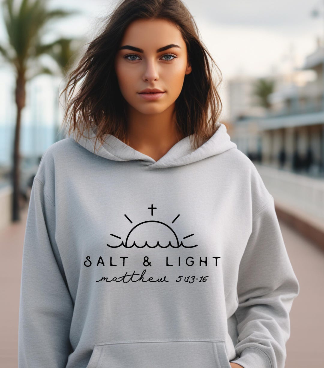 Salt and Light Hoodie, Christian Salty, Salty and Faith Hoodie, Bible ...