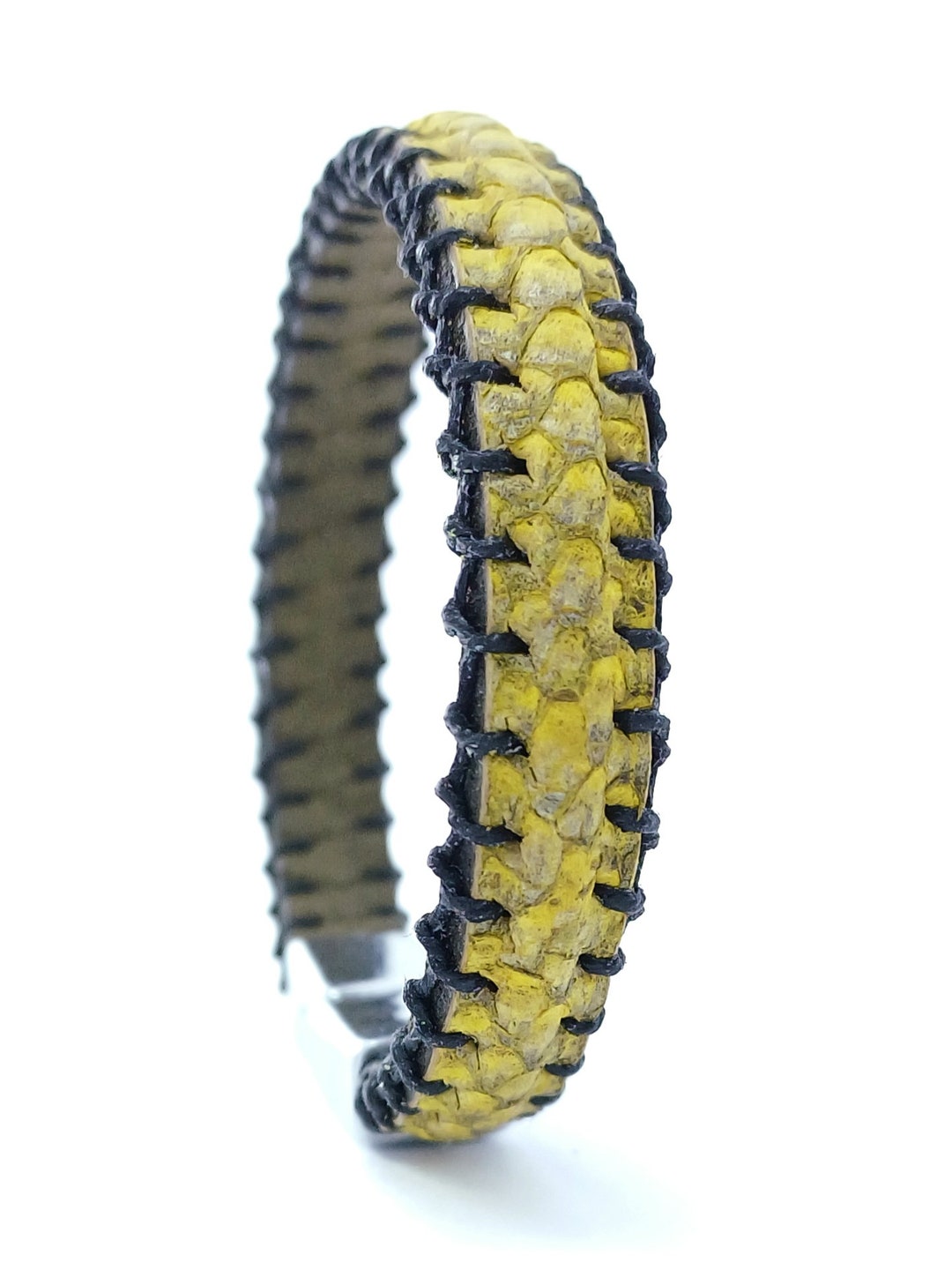 Real Fish Leather Bracelet Real Fish Skin Cuff for Women Natural ...