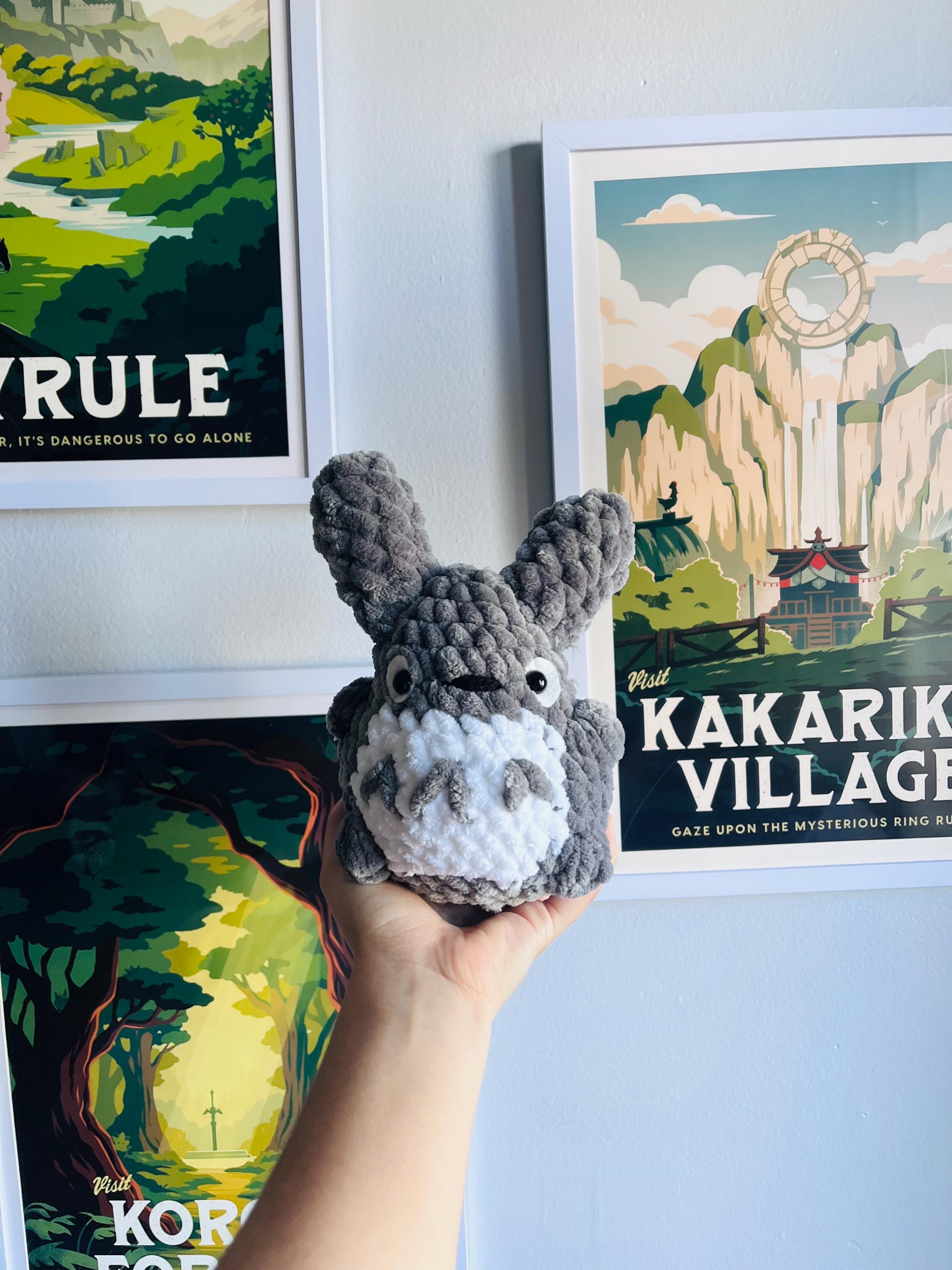 Custom Crochet Chutaro, Ghibli Stuffed Animal, Plush Toy for Kids ...