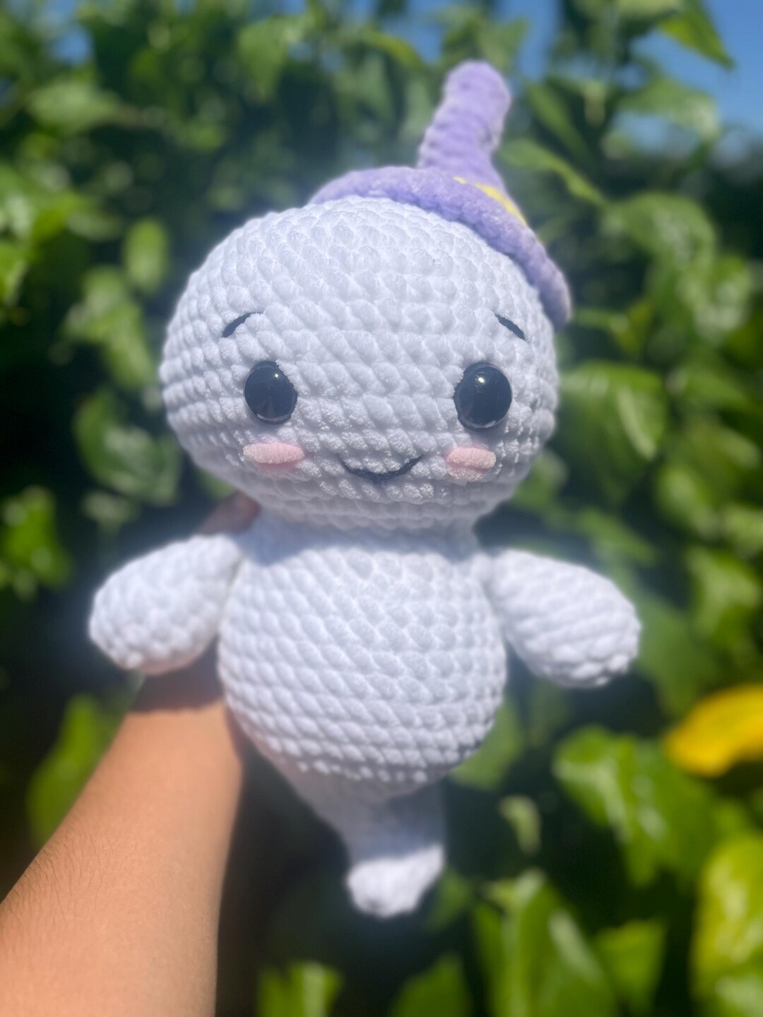 Custom Crochet Ghost Plushie, Casper the Friendly Ghost, Spooky Plush ...