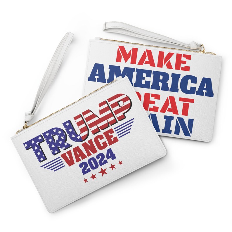 Show Your Support To: Trump-vance With This Patriotic Clutch Bag. - Etsy