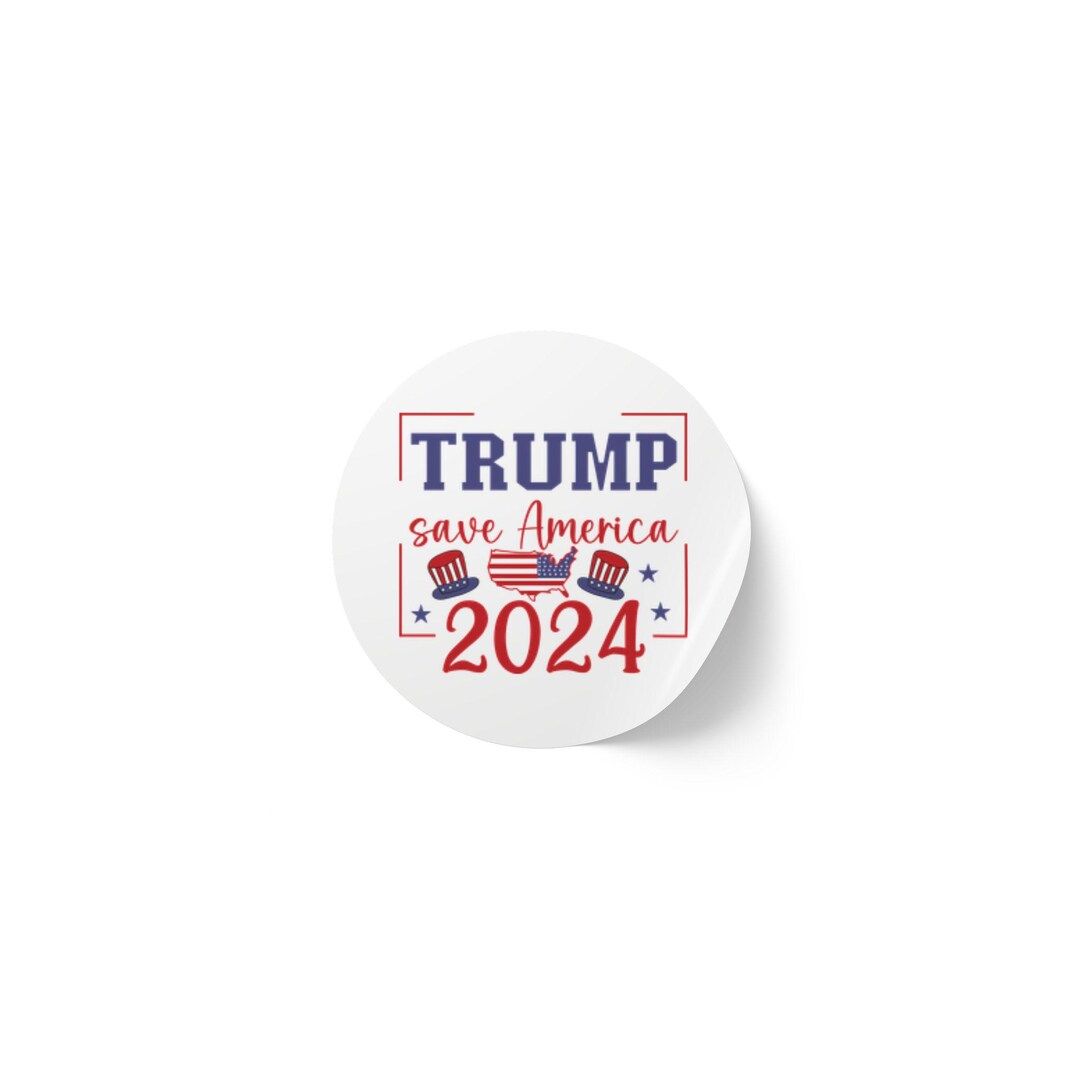 Round Sticker Label Rolls_trump Campaign 2024. - Etsy