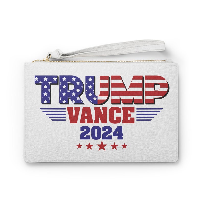 Show Your Support To: Trump-vance With This Patriotic Clutch Bag. - Etsy