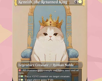 Kenrith, the Returned King - MTG Proxy Custom Card, Full Art EDH - Etsy