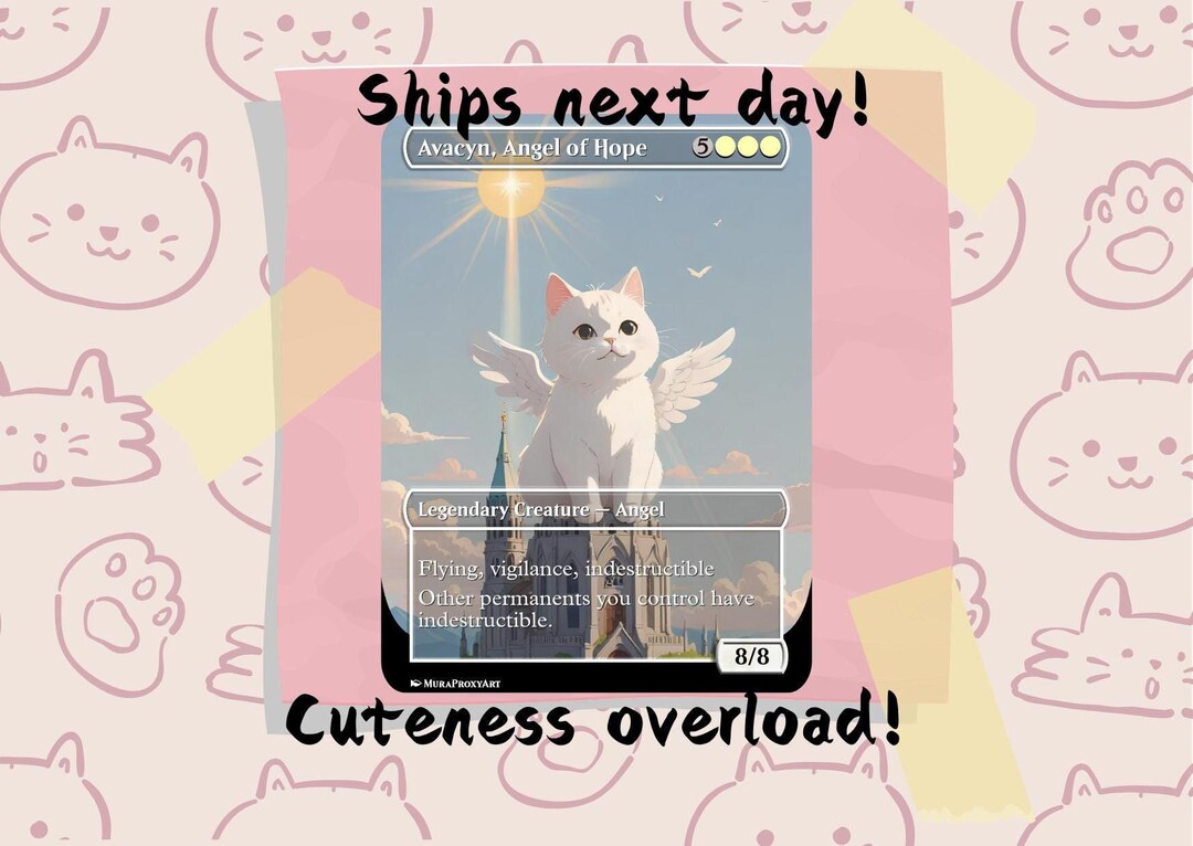 Avacyn Angel of Hope - Cute Proxy | Commander EDH | Custom Alter Full ...