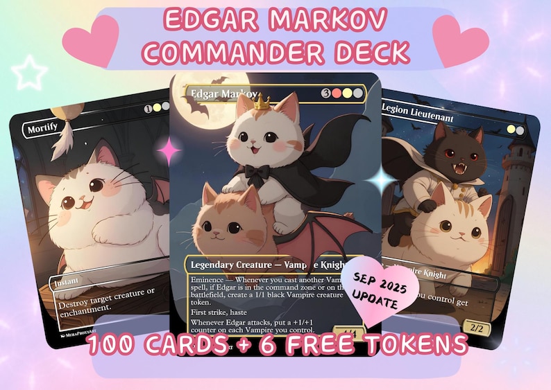 Vampire Tribal Proxy Commander Deck Edgar Markov Edh Bracket 3 Cute