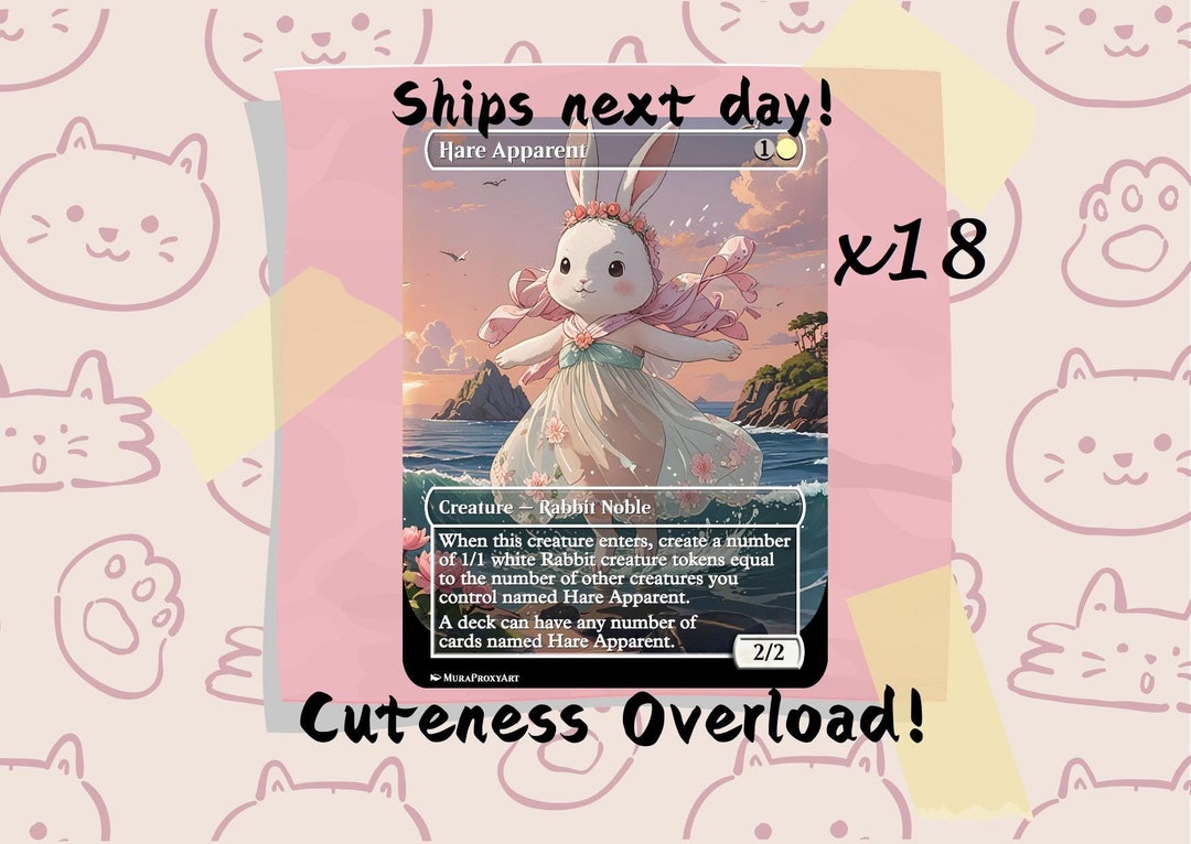 18 Hare Apparent - Cute Proxy | Custom Alter Full Art Card | Commander ...