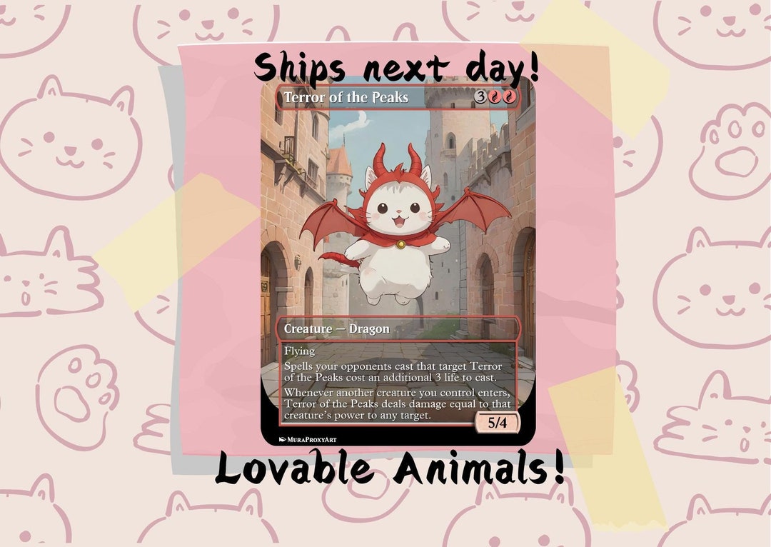 Terror of the Peaks MTG Cute Proxy Custom Alter Full Art Card Commander ...