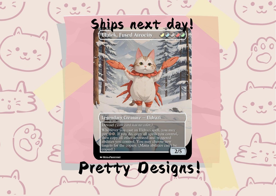 Ulalek Fused Atrocity - MTG Cute Eldrazi Proxy | Custom Alter Full Art ...