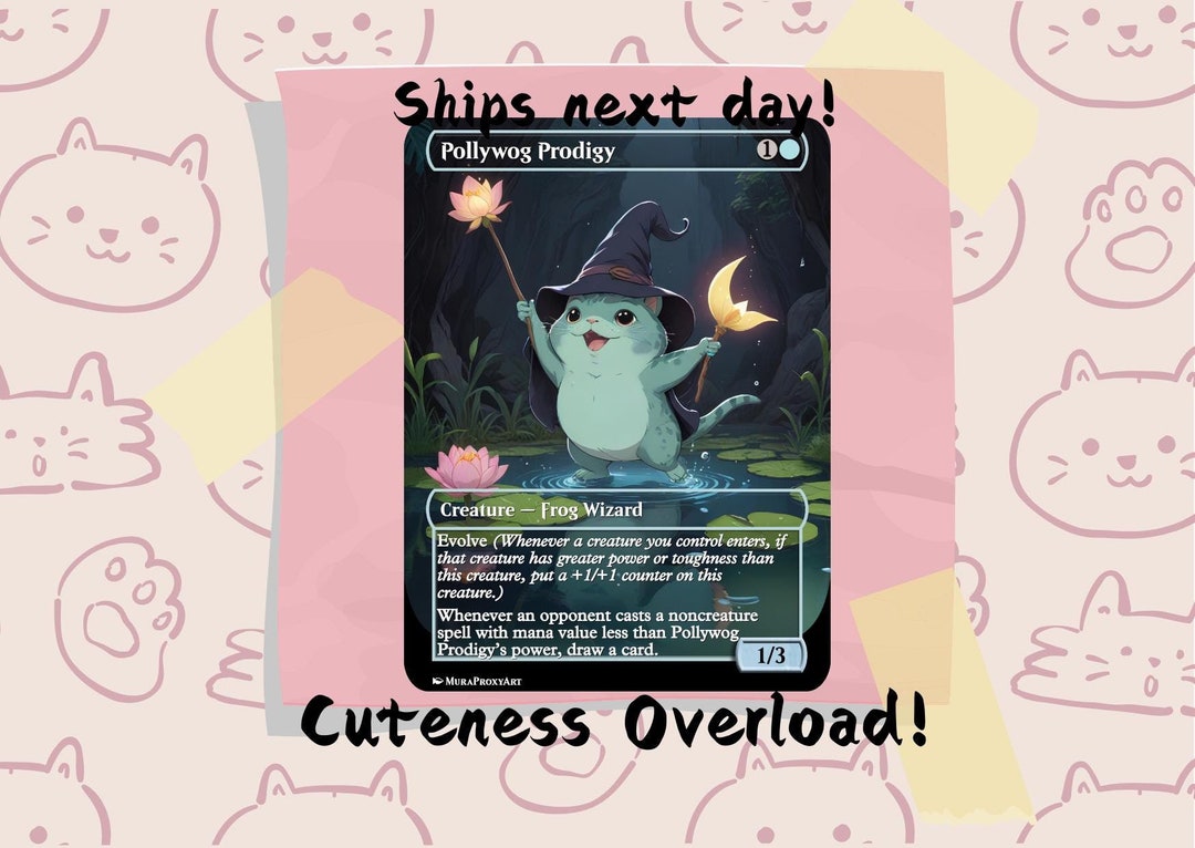 Pollywog Prodigy - MTG Cute Proxy | Custom Alter Full Art Card ...