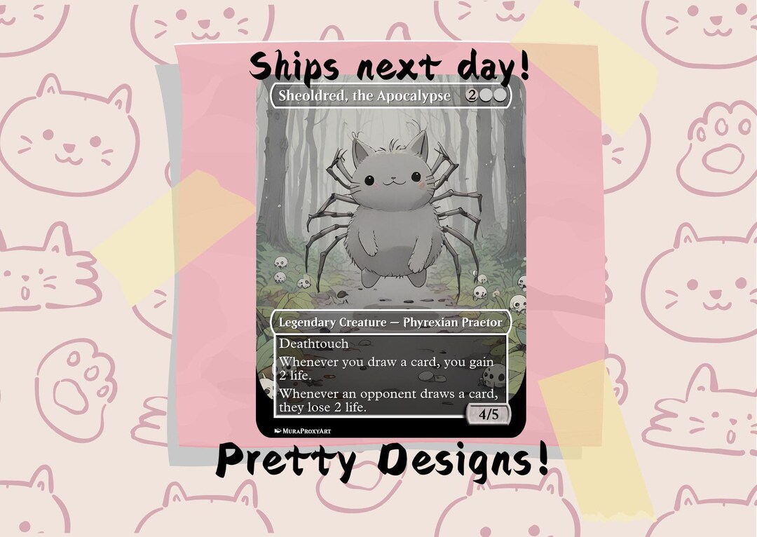Sheoldred, the Apocalypse Proxy, Cute Custom Full Art Card - Etsy