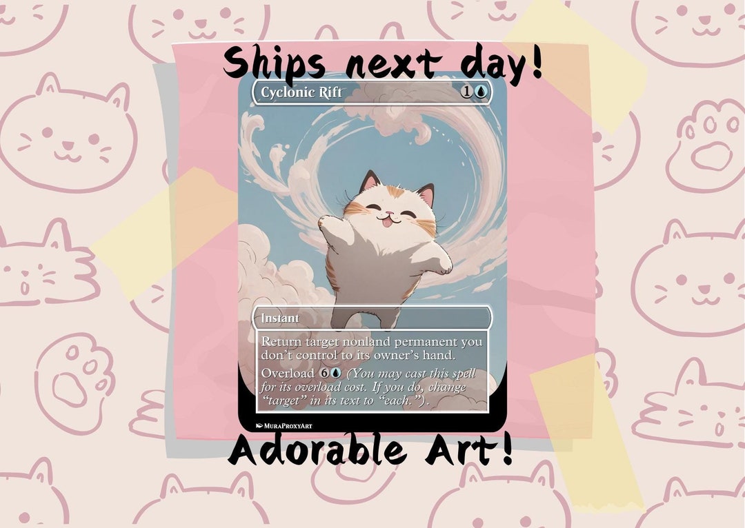 Cyclonic Rift MTG Cute Proxy Custom Alter Full Art Card Commander EDH ...