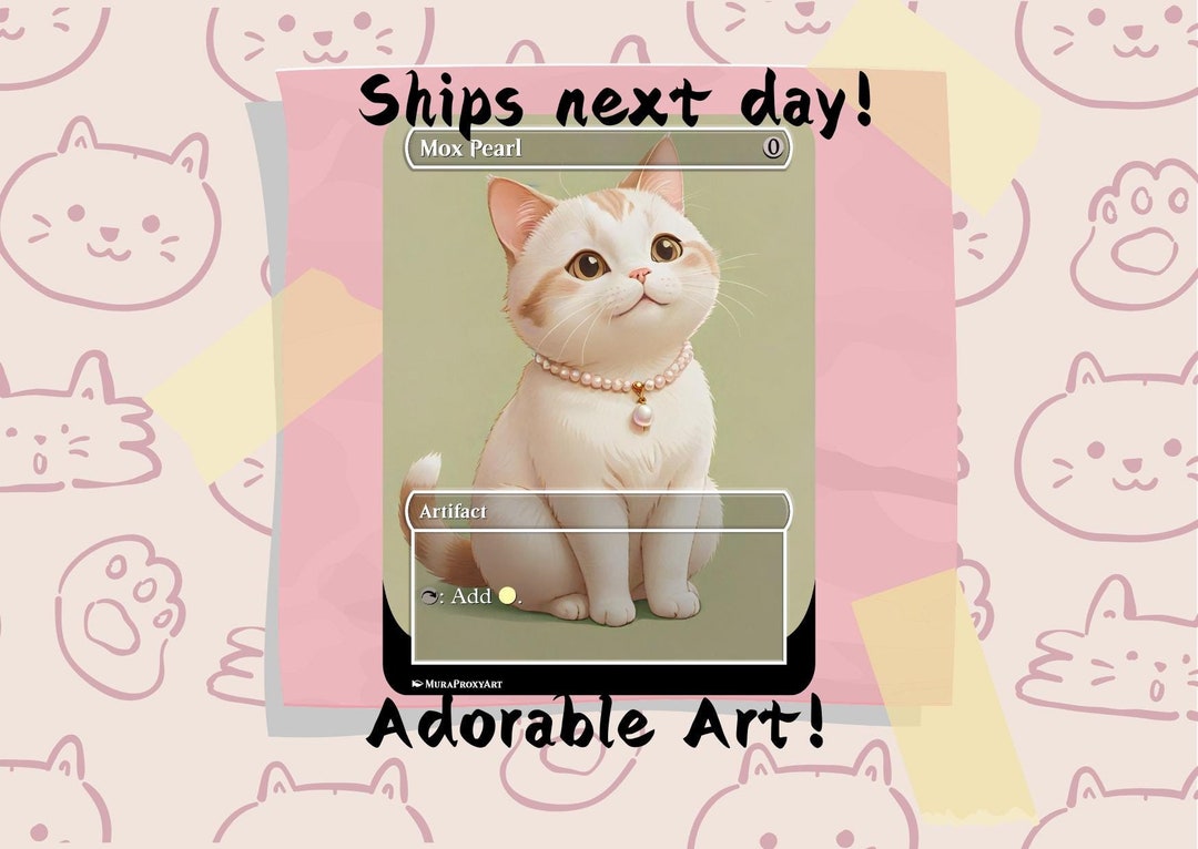 Mox Pearl MTG Cute Proxy Custom Alter Full Art Card Commander EDH ...