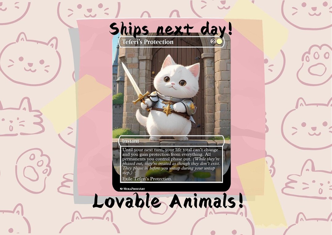Teferi's Protection - Cute Proxy | Custom Alter Full Art Card ...