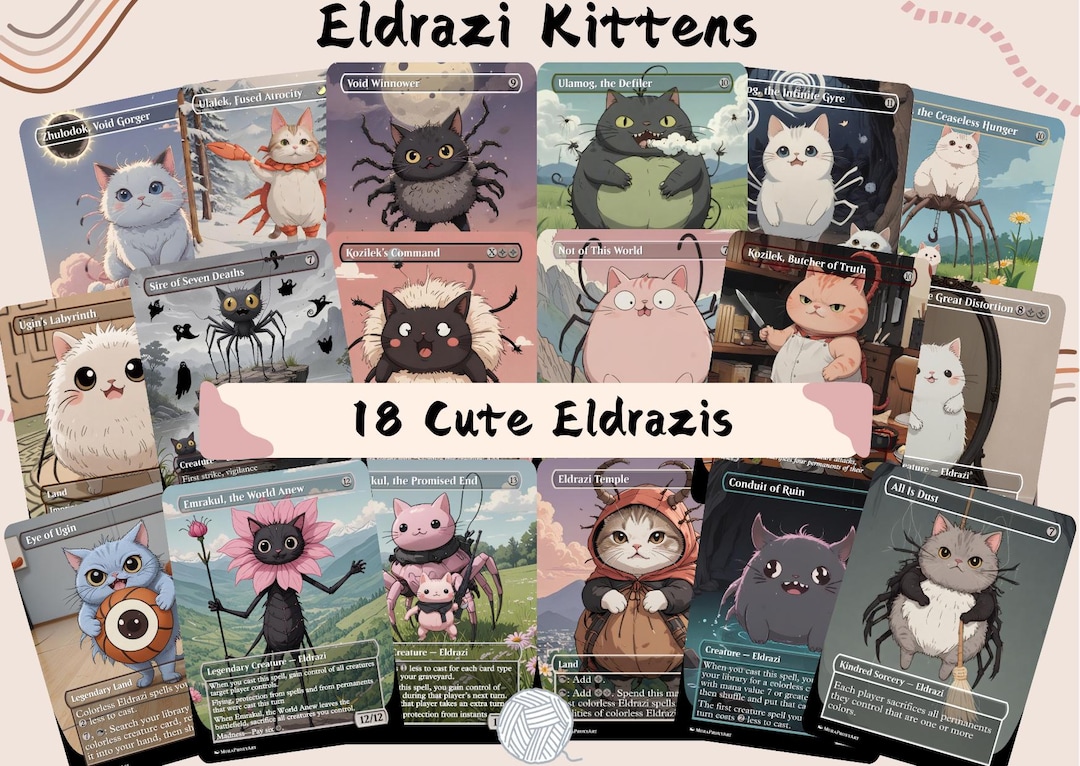 18 Cute Eldrazi Bundle - Cute Proxy | Custom Alter Full Art Card ...