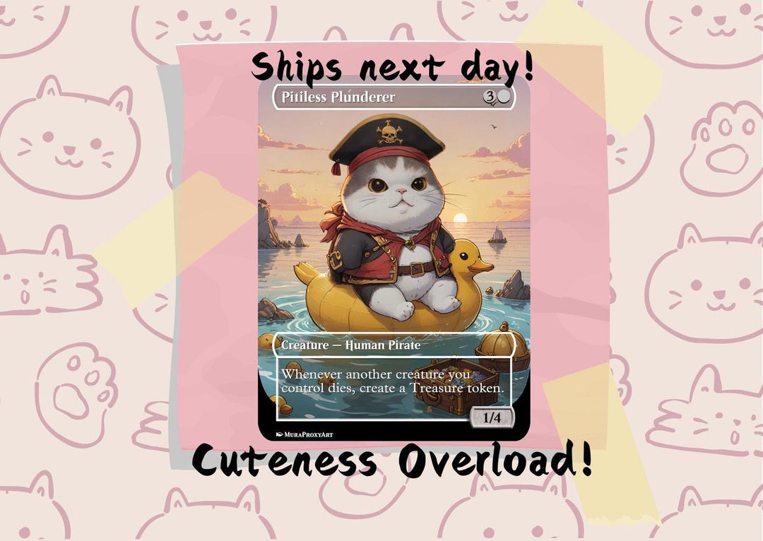 Pitiless Plunderer Proxy, Cute Custom Full Art Card - Etsy