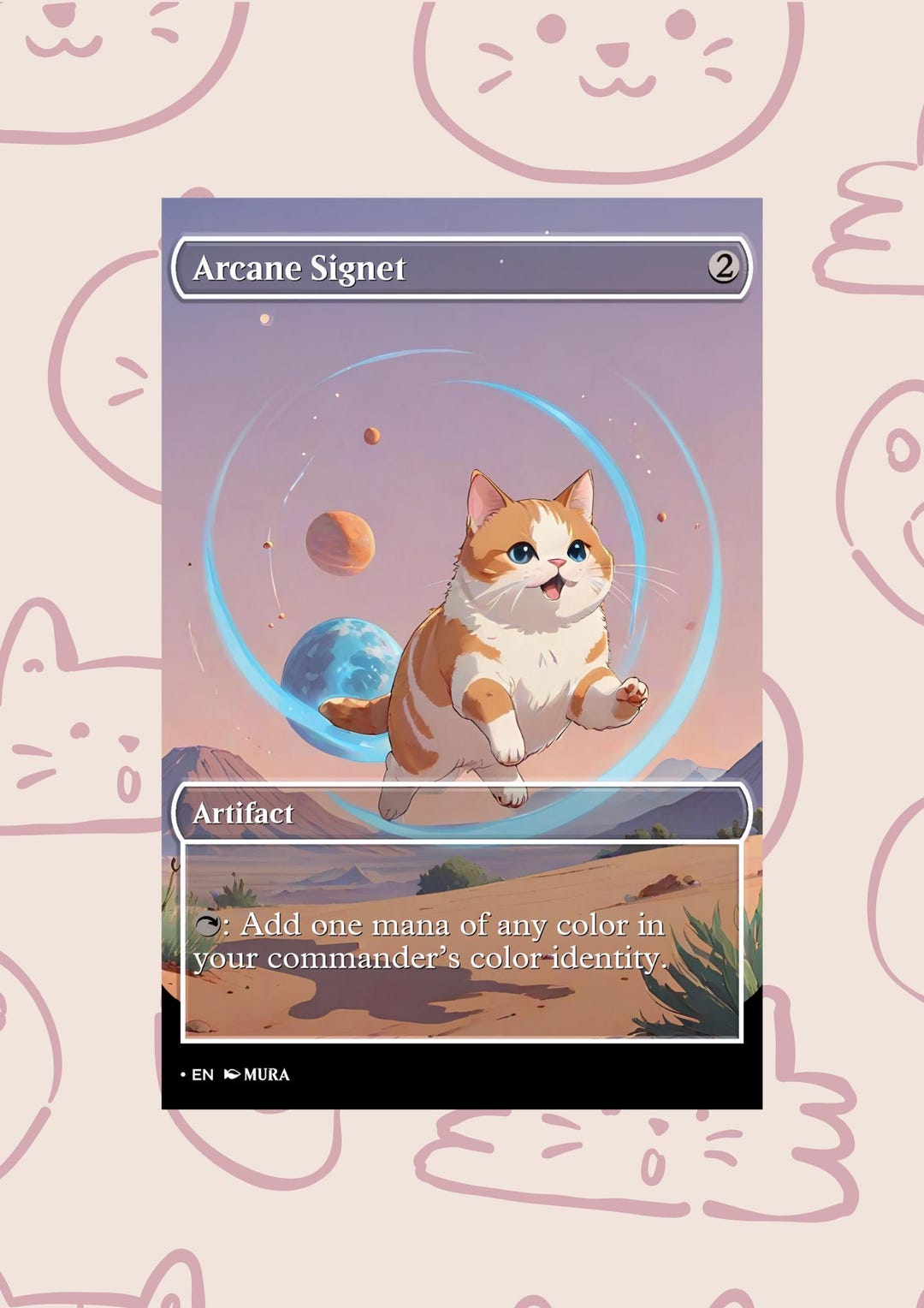 Arcane Signet MTG Cute Proxy Custom Alter Full Art Card Commander EDH ...