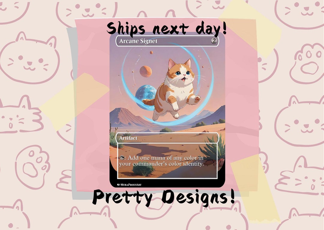 Arcane Signet - Cute Proxy | Custom Alter Full Art Card | Commander EDH ...