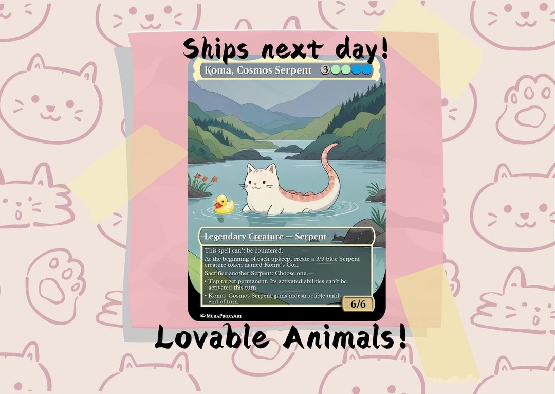 Koma Cosmos Serpent - MTG Cute Proxy | Commander EDH | Custom Alter ...