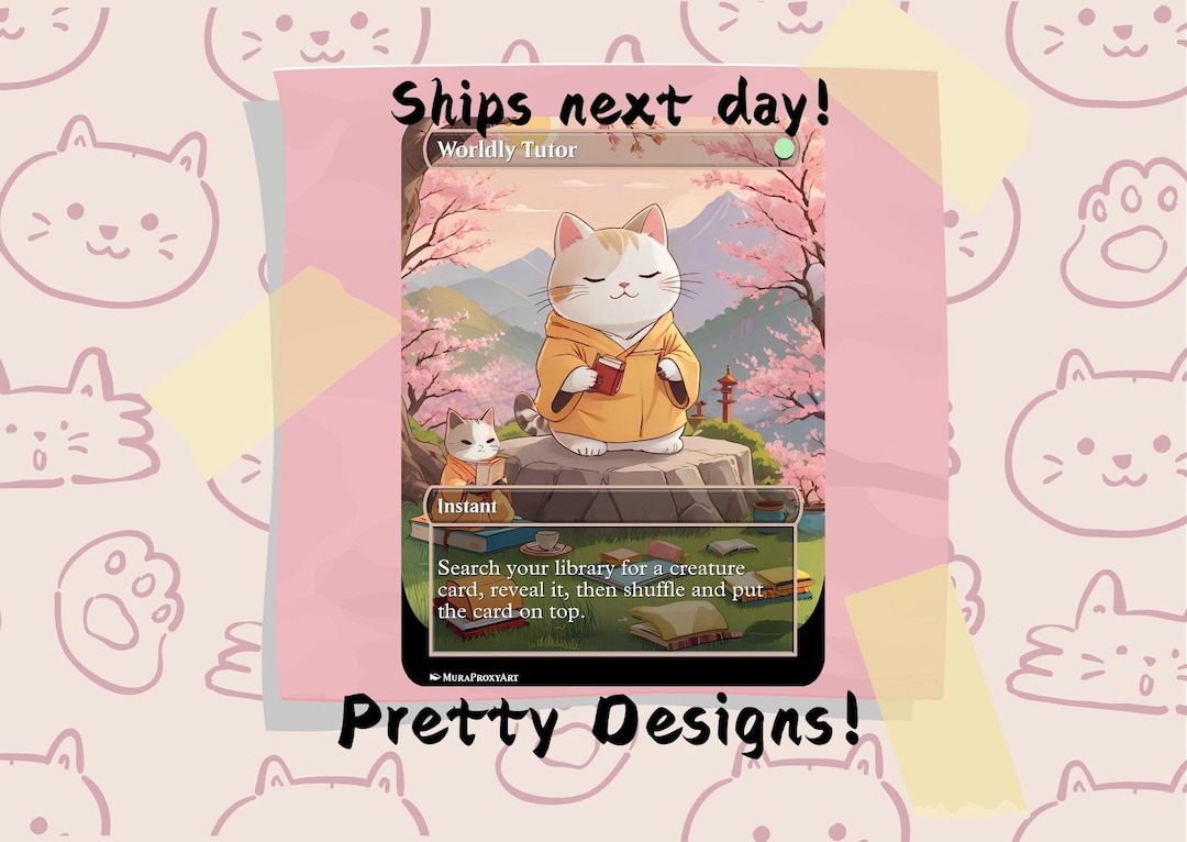 Worldly Tutor - Cute Proxy | Custom Alter Full Art Card | Commander EDH ...
