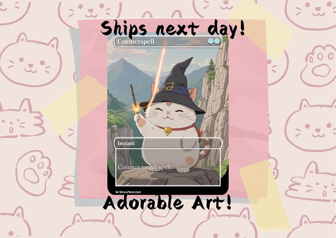 Counterspell - MTG Cute Proxy | Custom Alter Full Art Card | Commander EDH | Muraproxyart - Etsy