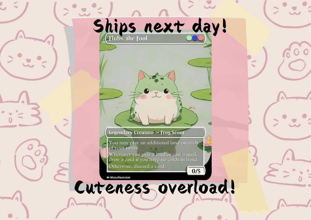 Flubs the Fool MTG Cute Proxy Commander EDH Custom Alter Full Art Card Muraproxyart - Etsy