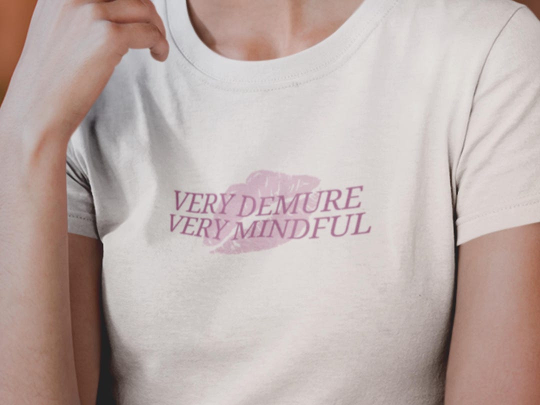 Very Demure Very Mindful Shirt, Demure T-shirt, Viral Tiktok Trend Tee ...