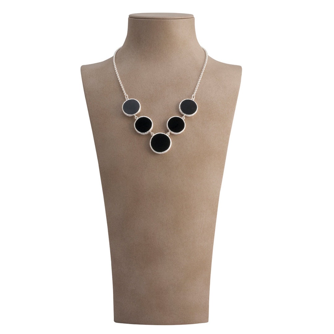 Dark Hole Bubble Necklace With an Onyx Stone - Etsy
