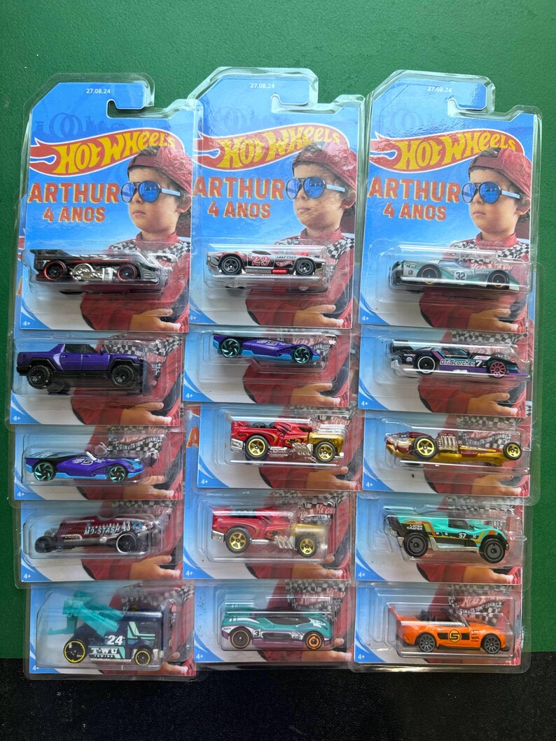 50x Custom Hot Wheels Car Package Personalized Backing Card for Hot ...