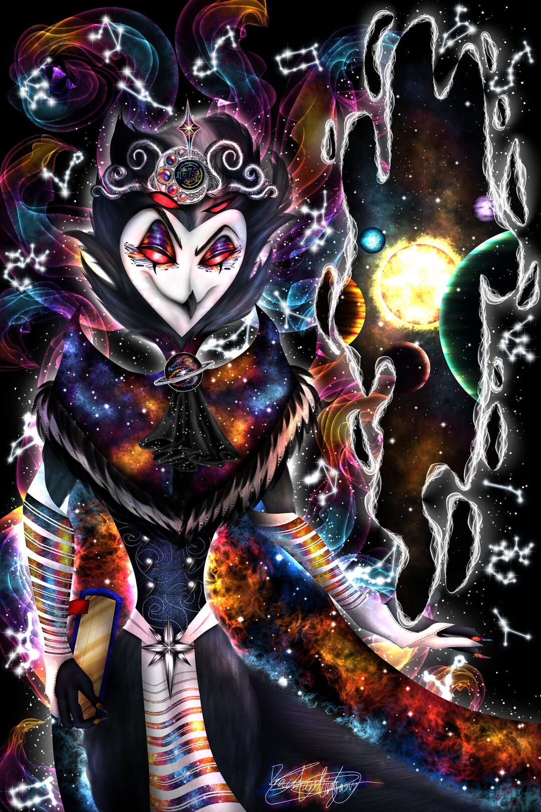 King Stolas Print / Helluva Boss Stolas Fanart / 12x18 24x36 - Etsy