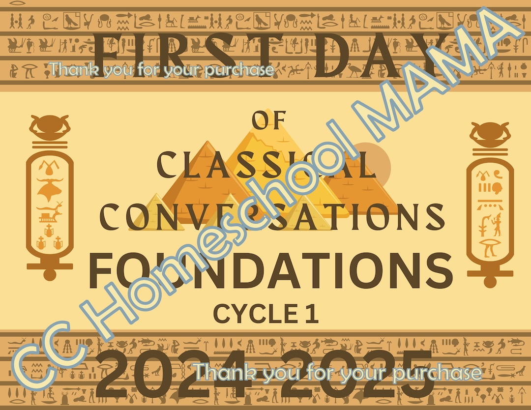 CC First Day Foundations and Essentials Sign Cycle 1 - Etsy