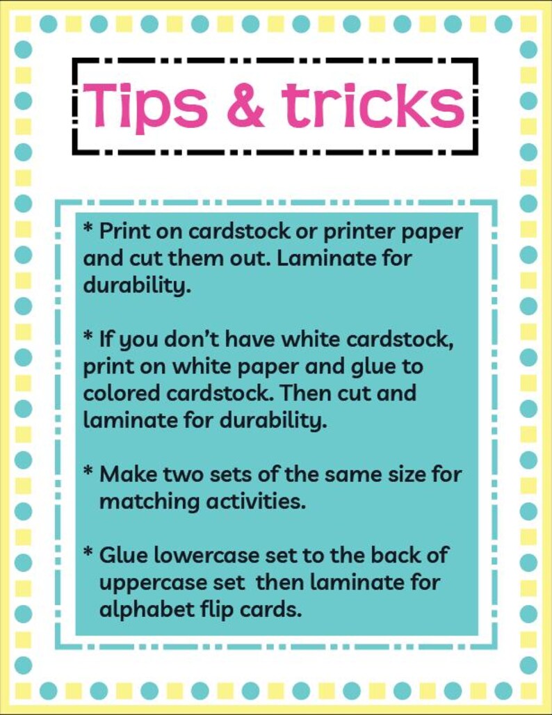 Alphabet Flash Cards Printable 3 Different Sizes IEP Goal Resources ...