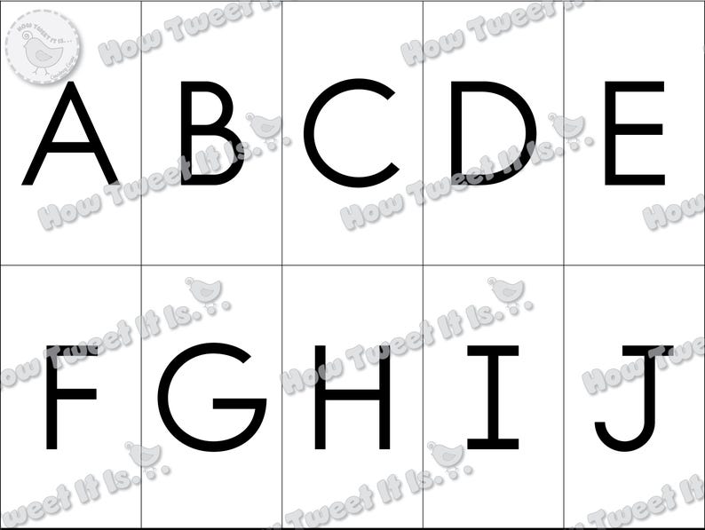 Alphabet Flash Cards Printable 3 Different Sizes IEP Goal Resources ...