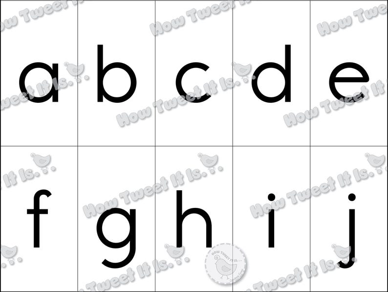 Alphabet Flash Cards Printable 3 Different Sizes IEP Goal Resources ...