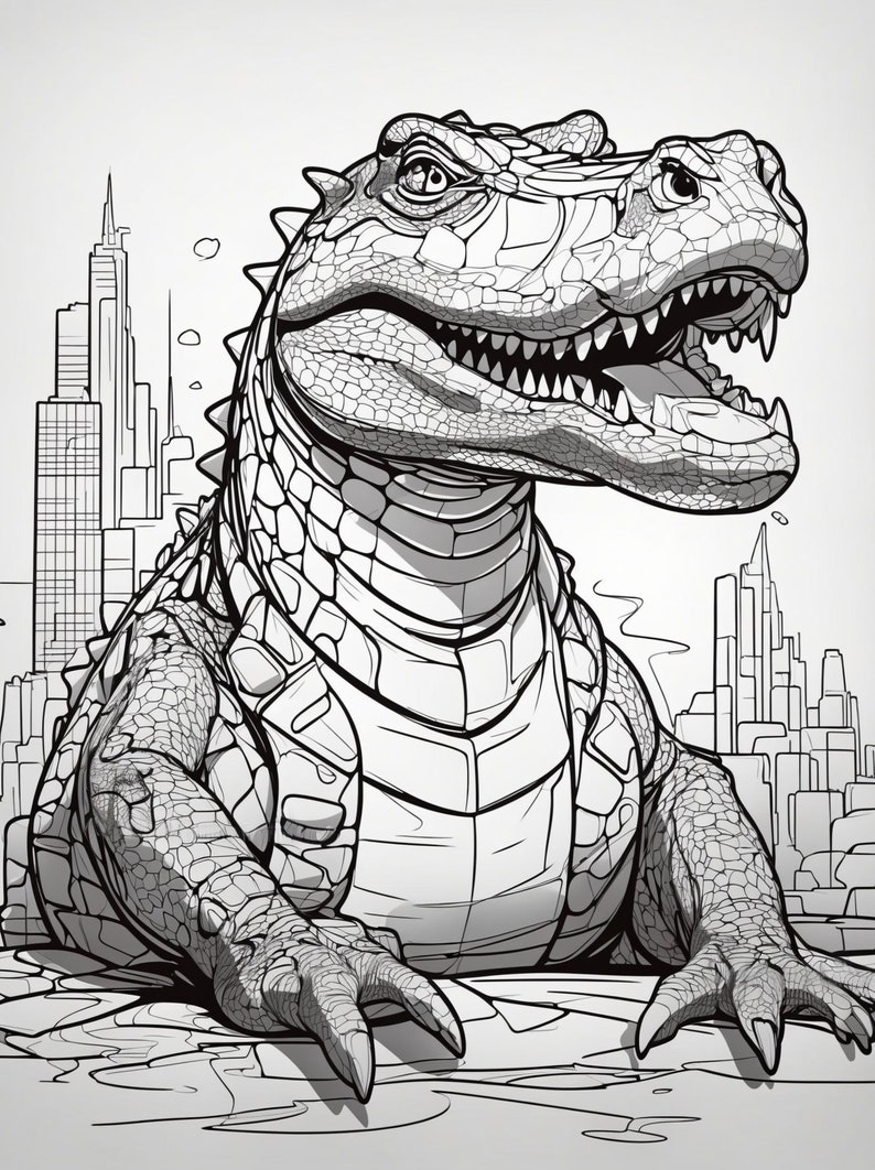Intricate Crocodile Coloring Pages for Adults - 16 Pages of Detailed A4 ...