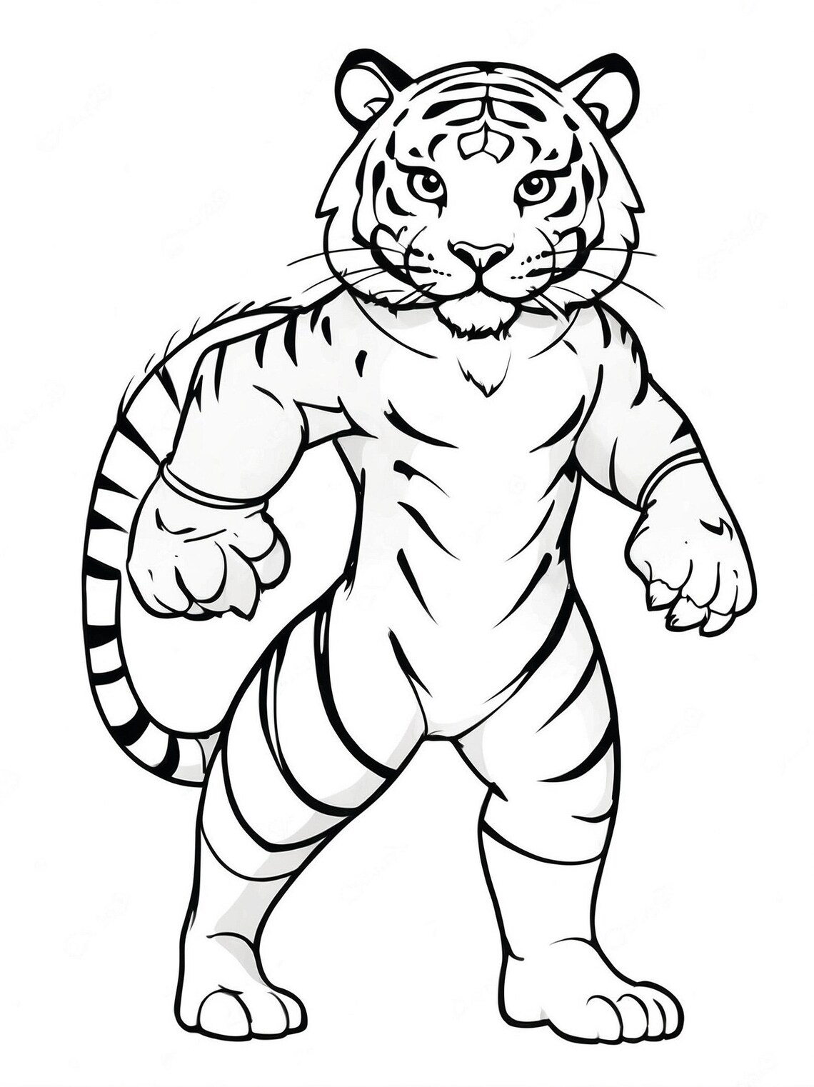 Wild Tiger Coloring Pages | Instant Download Printable Kids Activity ...