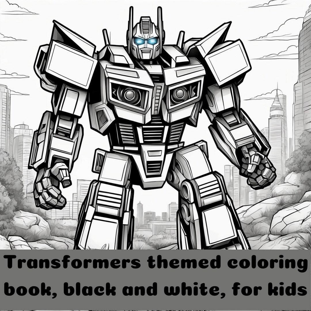 Transformers Coloring Book | Fun and Educational Activity for Kids ...