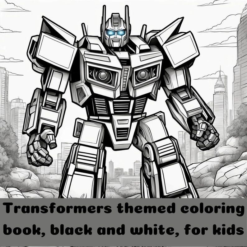 Transformers Coloring Book | Fun and Educational Activity for Kids ...