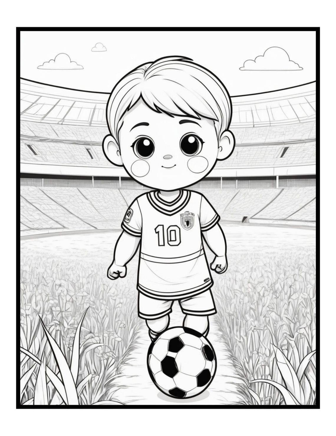 Soccer Coloring Pages - Football Coloring Book Pages for Boys and Girls ...