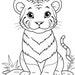 Baby Tiger Coloring Pages – 16 Cute Animal Illustrations (PDF) - Etsy