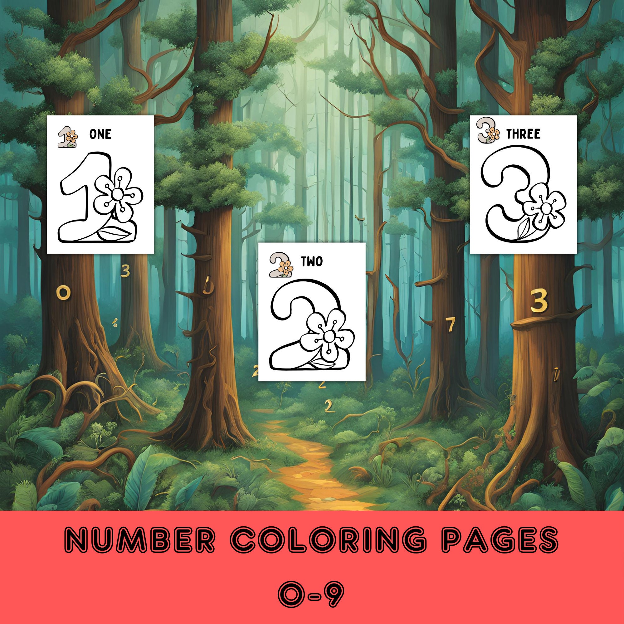 Number Coloring Pages. 0-9 Number Coloring. Printable Number Coloring ...