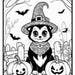 Halloween Animal Coloring Pages | 24 Unique Sheets | Cat | 8 Page Bonus ...