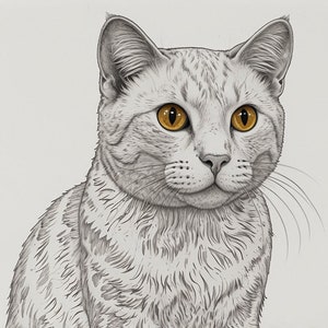 Adult Cat Coloring Pages | 13 High-quality PDF Sheets | Relaxing Cat ...