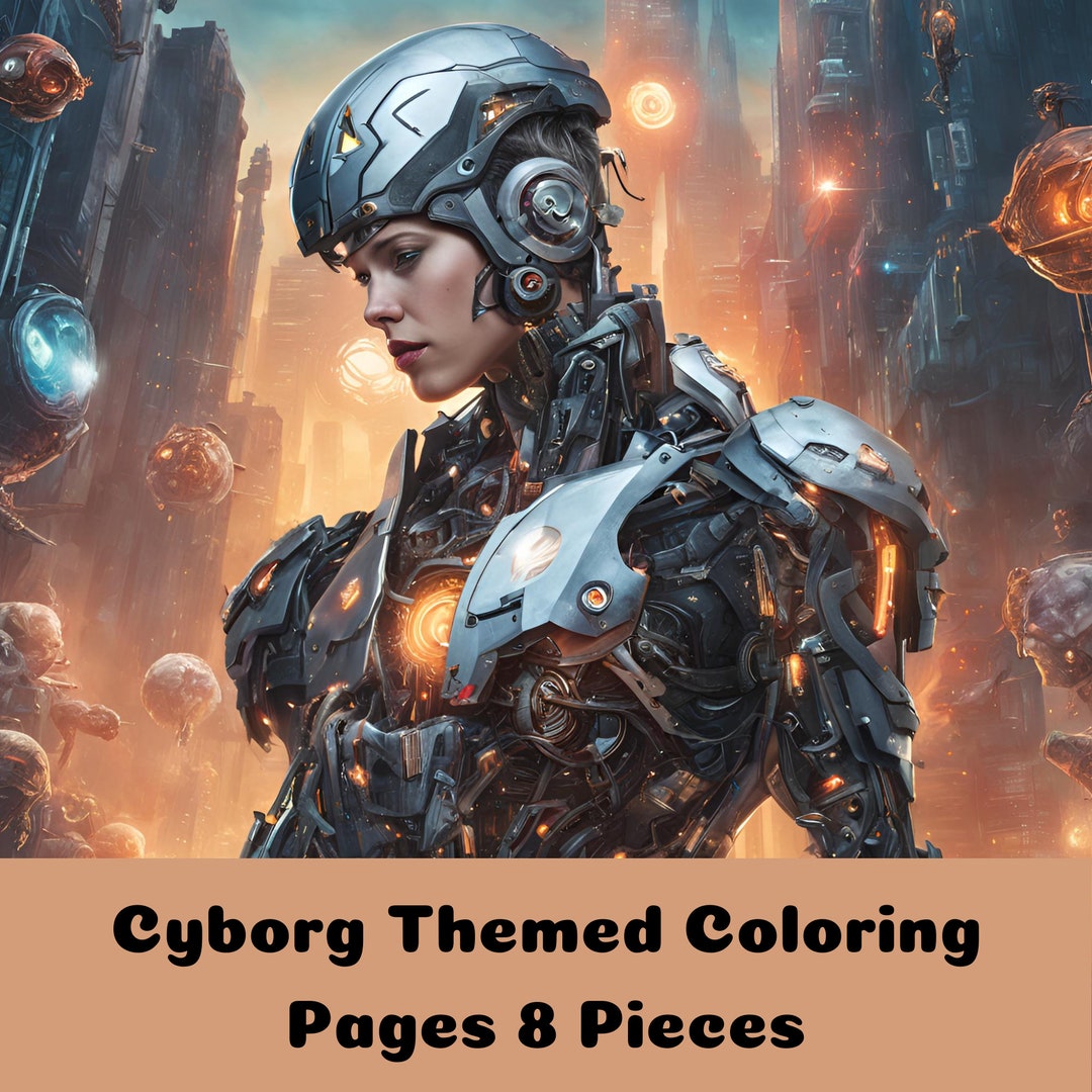 Cyborg Coloring Book | Printable Activity Pages for Kids | Fun and ...